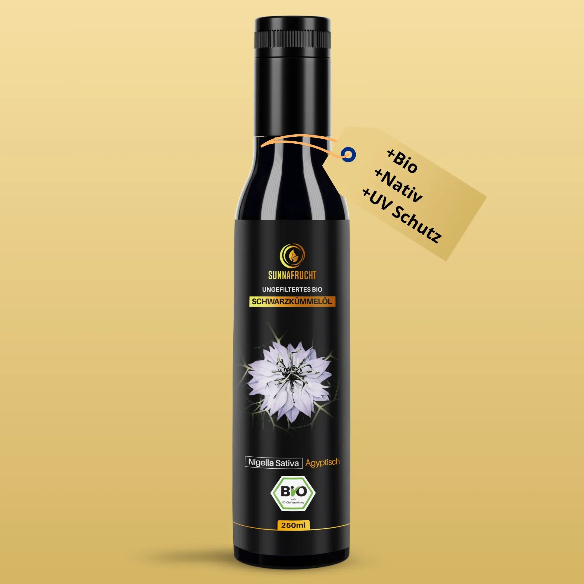 Bio Schwarzkümmelöl von Sunnafrucht® | 250ml | Nativ | Thymoquinon ...