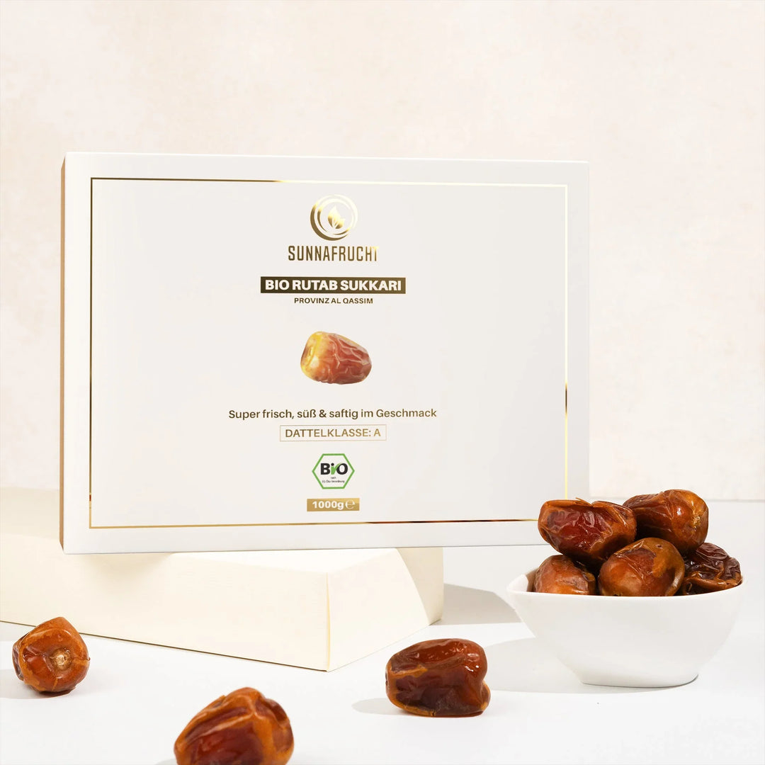 Bio Rutab Sukkari Datteln 1kg kaufen | Frische Datteln – Sunnafrucht®